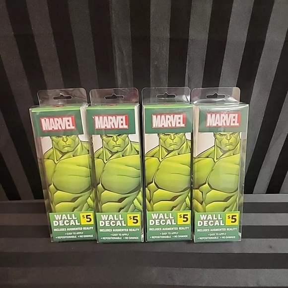 Decalcomania | Toys | Lot Of 4 1 X 17 Marvel Hulk Wall Decals | Poshmark